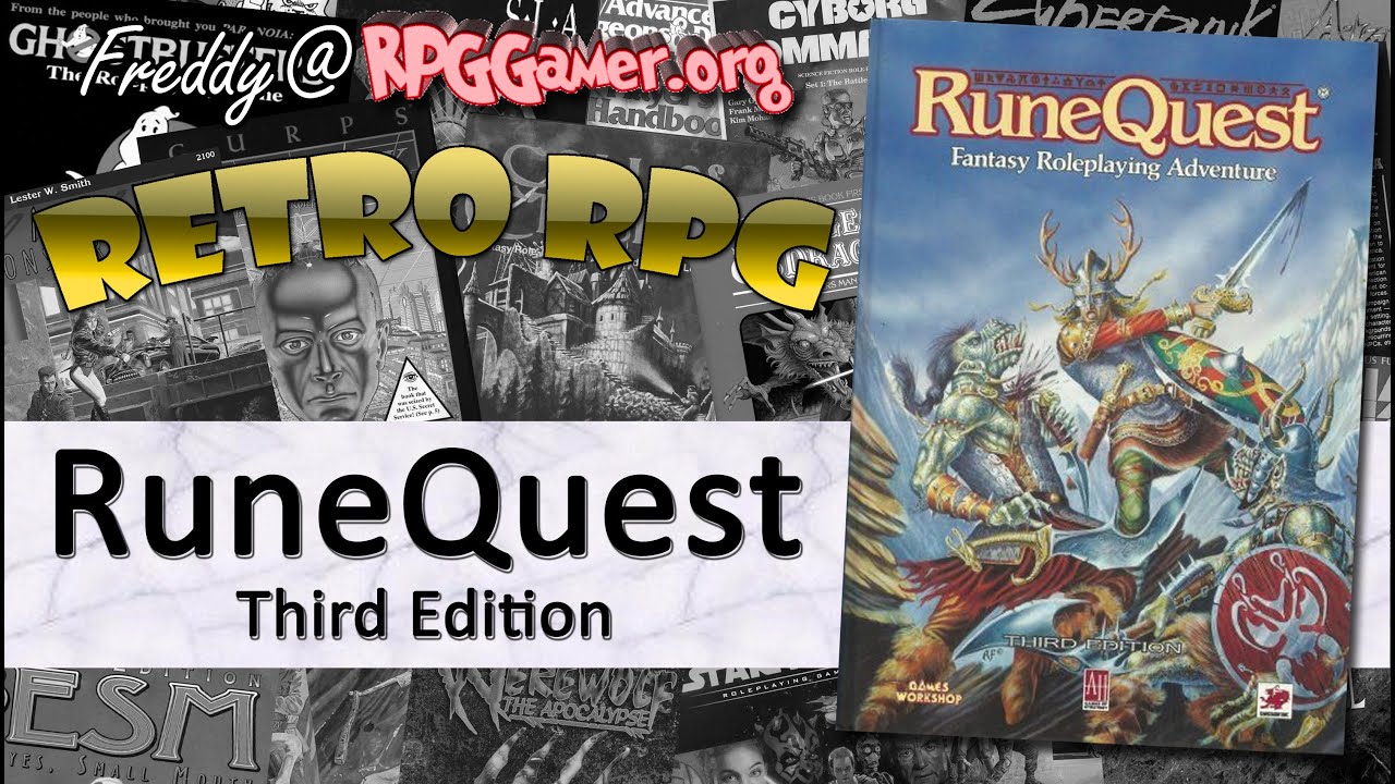 Runequest 3rd Edition (Chaosium/Avalon Hill/Games Workshop, 1987 ...