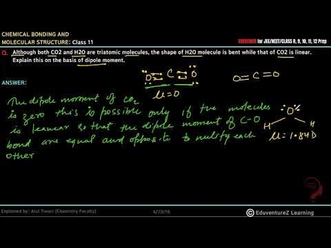 Although both CO2 and H2O are triatomic molecules, the shape of H2O molecule is bent while that ...