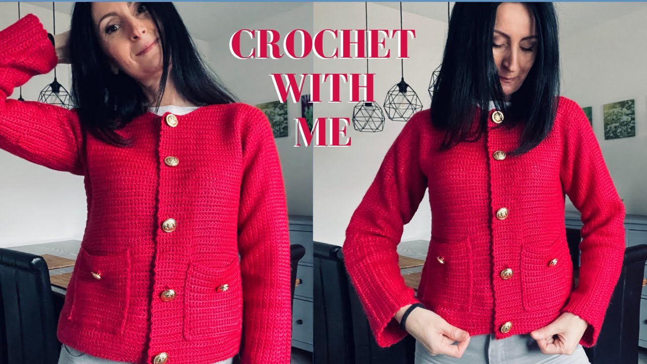 FREE Crochet Pattern ALERT Make a Stunning Cropped Jacket! # ...