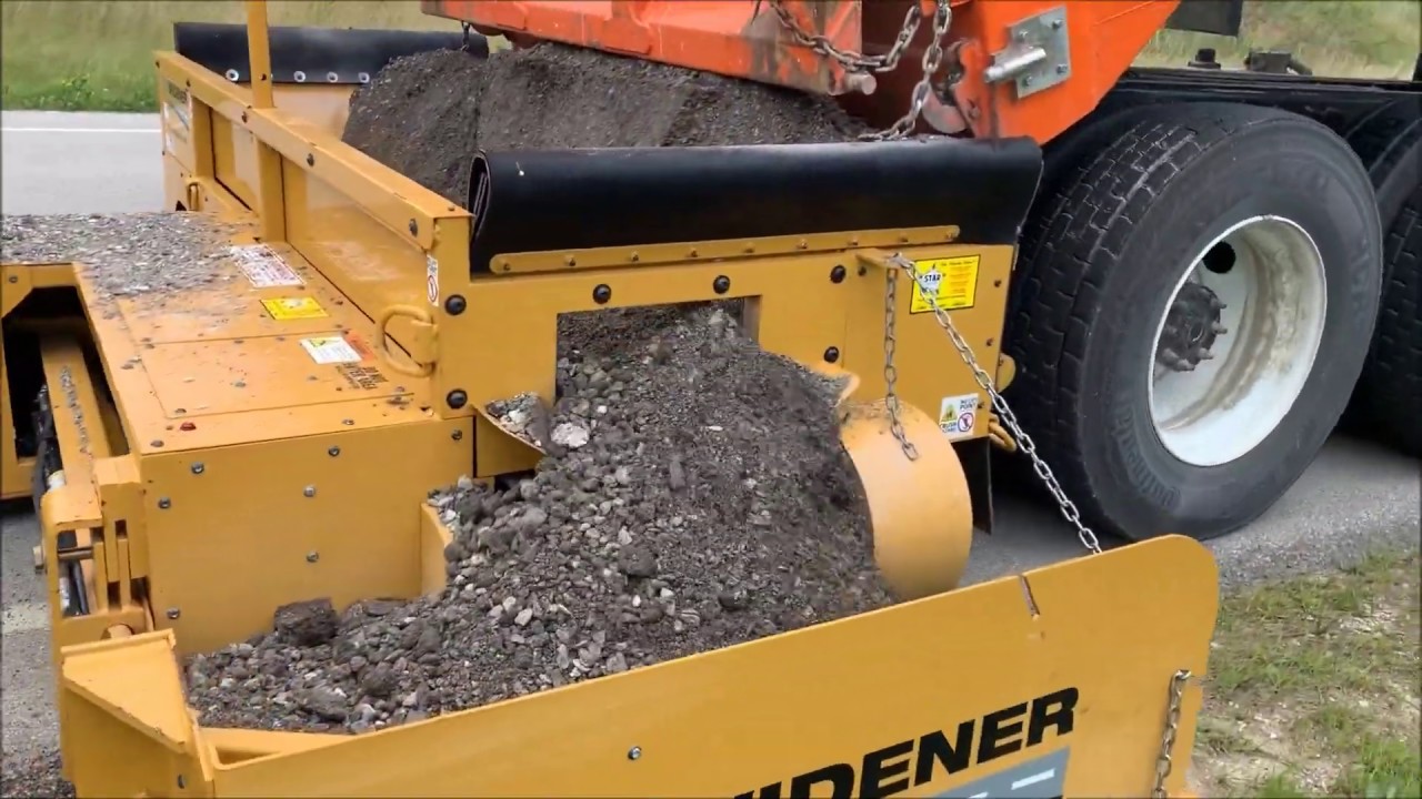 Equipment Demo - Road Widener & Offset Vibratory Roller - YouTube
