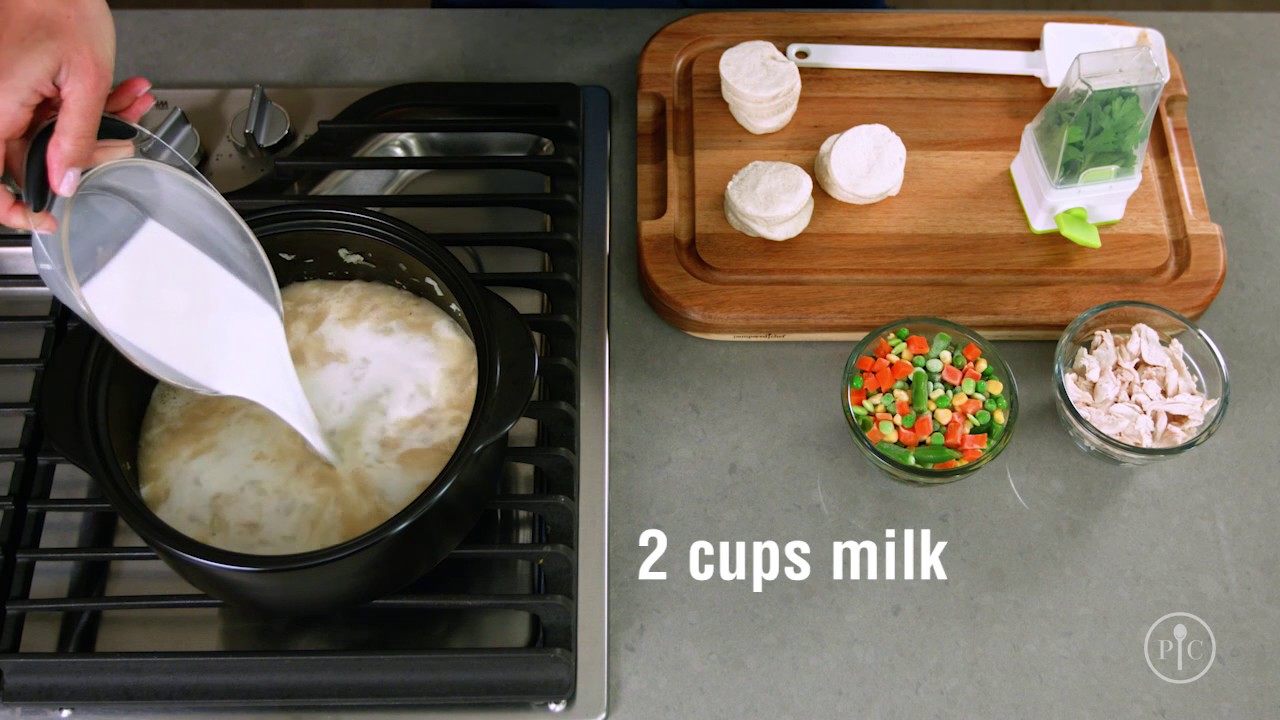 Pampered Chef - Chicken Pot Pie Chowder - YouTube