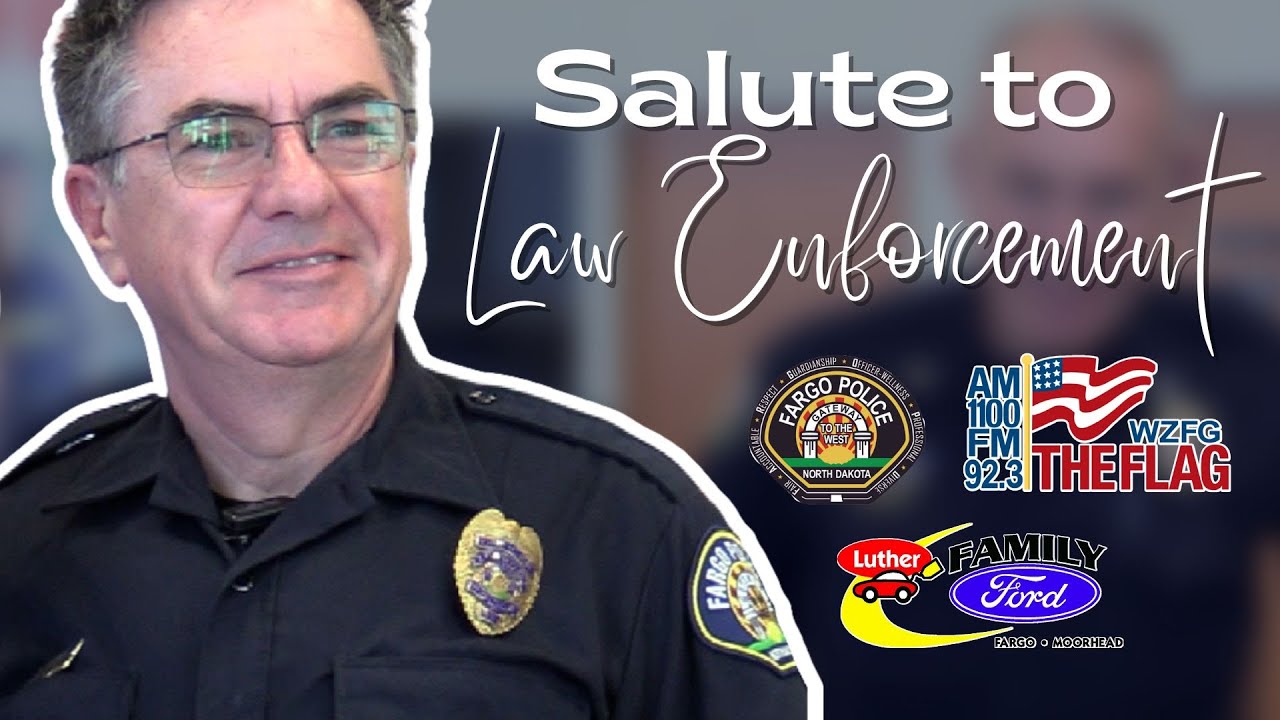 Officer Mike Clower & Fargo Police Dept., we salute you! - YouTube