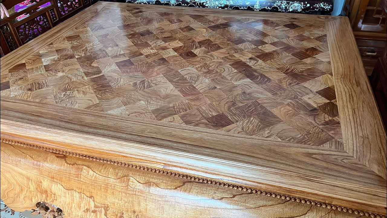 How to make a giant table from small pieces - YouTube