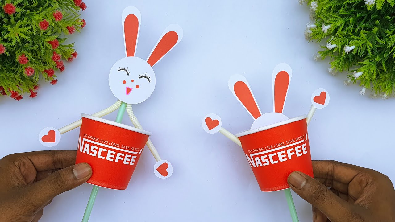DIY Paper Cup Toy Making Ideas | Moving Paper Toy Ideas | School ...