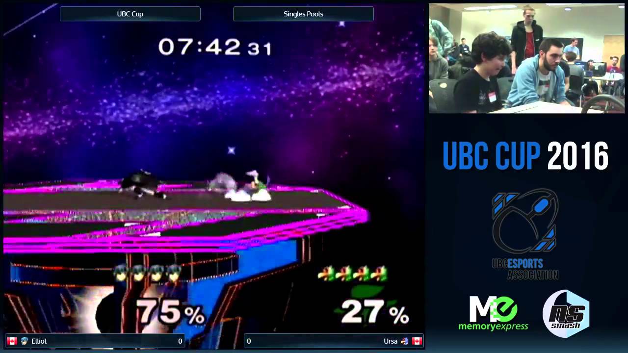 UBC Cup 2016 Melee - Singles Pools - Elliot vs. Ursa - YouTube