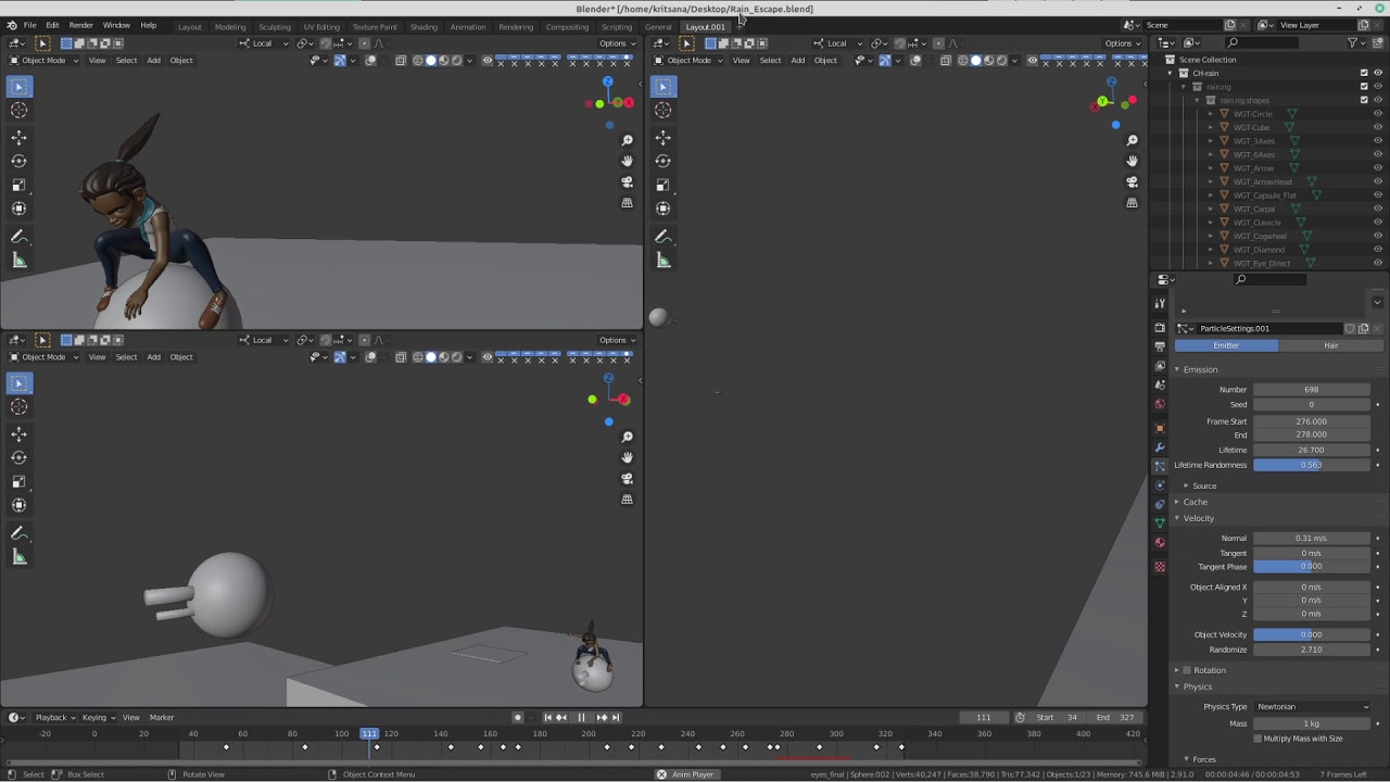 #shorts ฉากแอ็คชั่น หนีโดรน Animation Blocking update - YouTube