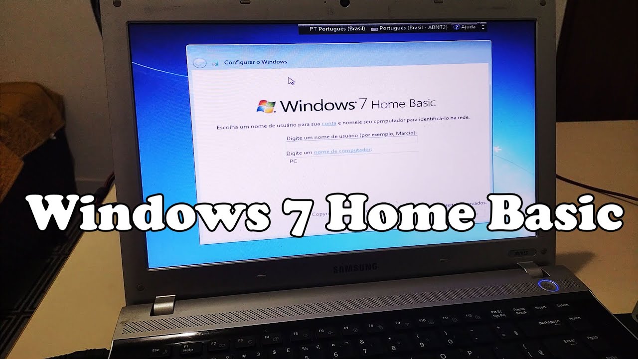 Windows 7 Home Basic - Minha Versão Preferida do Windows 7 - YouTube