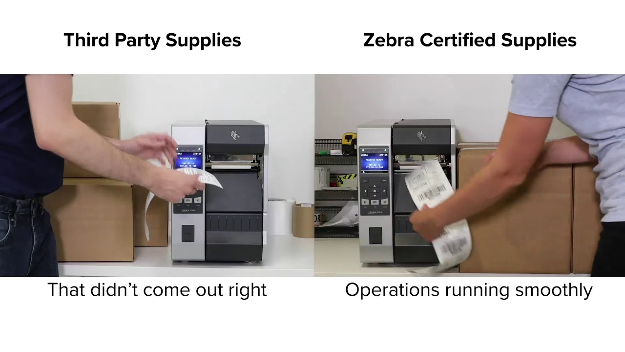 Zebra’s Certified Supplies - Help Reduce Printhead Failures - YouTube