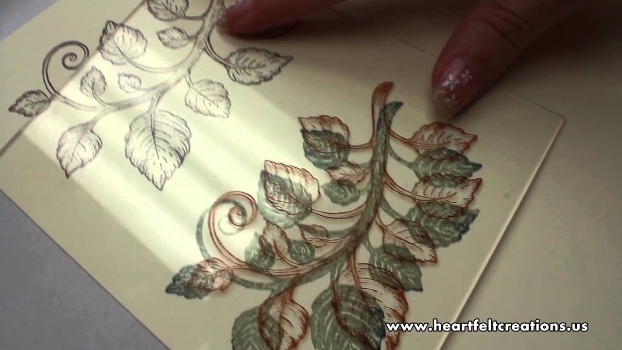 How To Color Your Stamped Images Quickly - YouTube