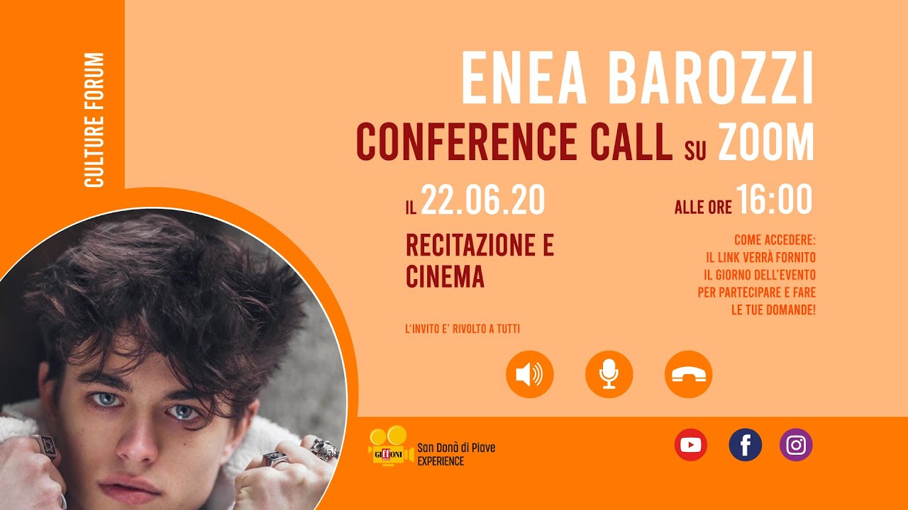 CULTUREFORUM: conference call con Enea Barozzi - YouTube