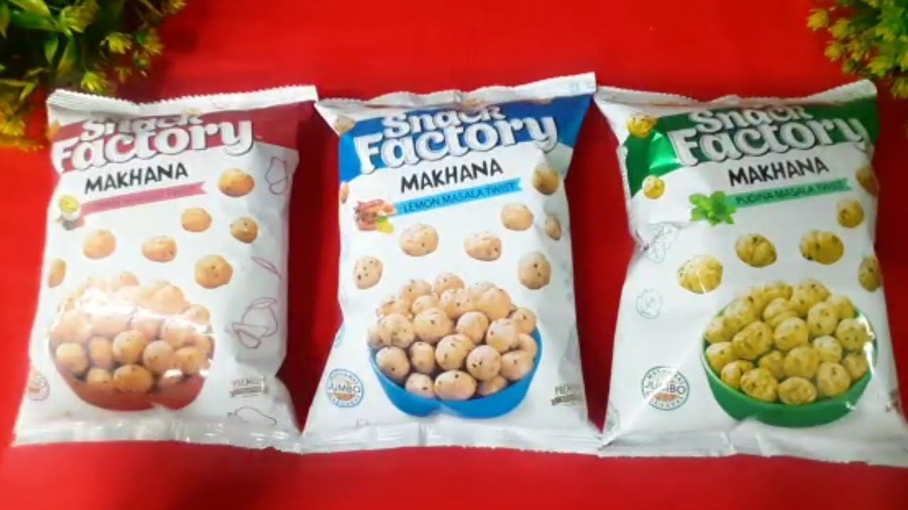 Snacks factory Makhana / 3 yummy flavors / Soft , delicious makhana ...