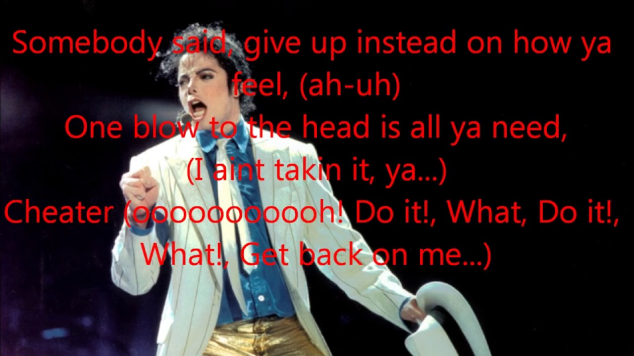Michael Jackson Cheater song original - YouTube