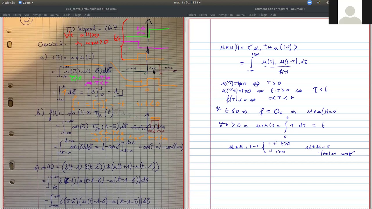 Calcul d'un produit de convolution analytique - YouTube