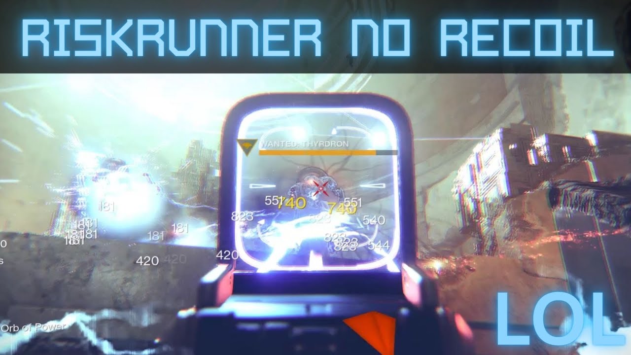 Destiny 2: Riskrunner Has Next to No Recoil - YouTube