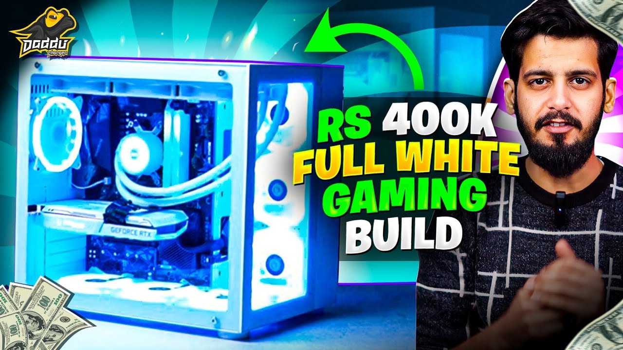 PKR 400K Full White Gaming Build By Daddu Charger Gaming Store - YouTube
