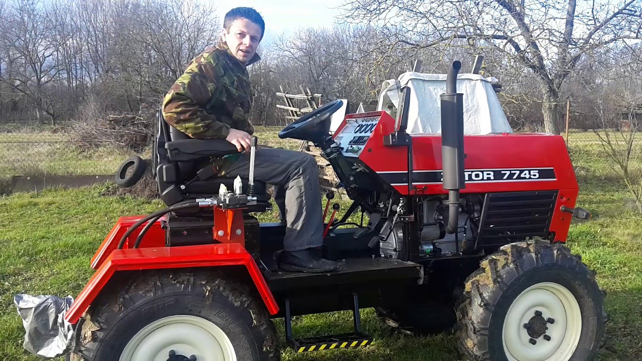 Malotraktor domácí výroby IV.díl 4x4 - YouTube