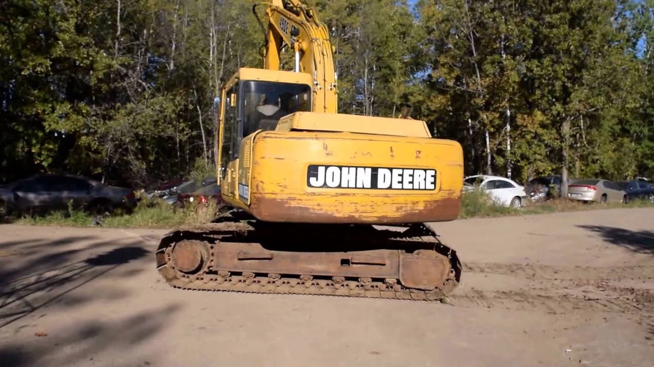 John Deere 490E Excavator with Hydraulic Thumb - YouTube