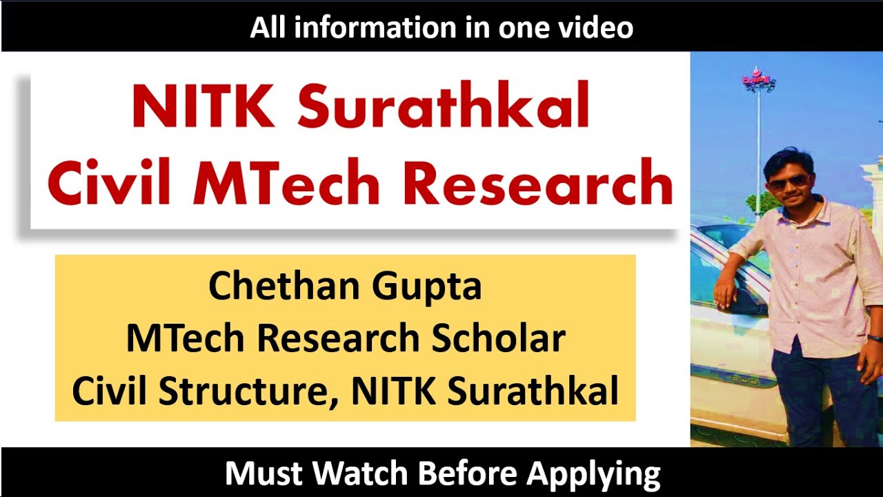 MTech Research NITK Civil Engineering - YouTube
