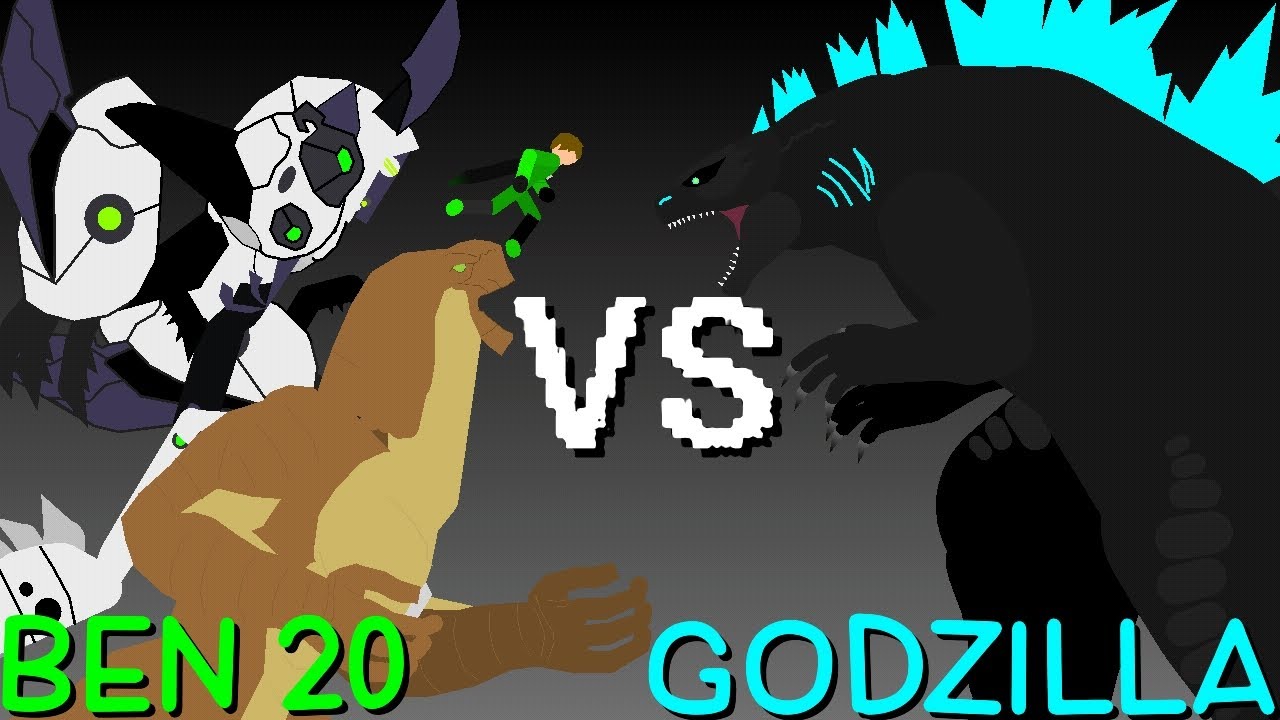 GODZILLA VS BEN 10 pt02(stick nodes) - YouTube