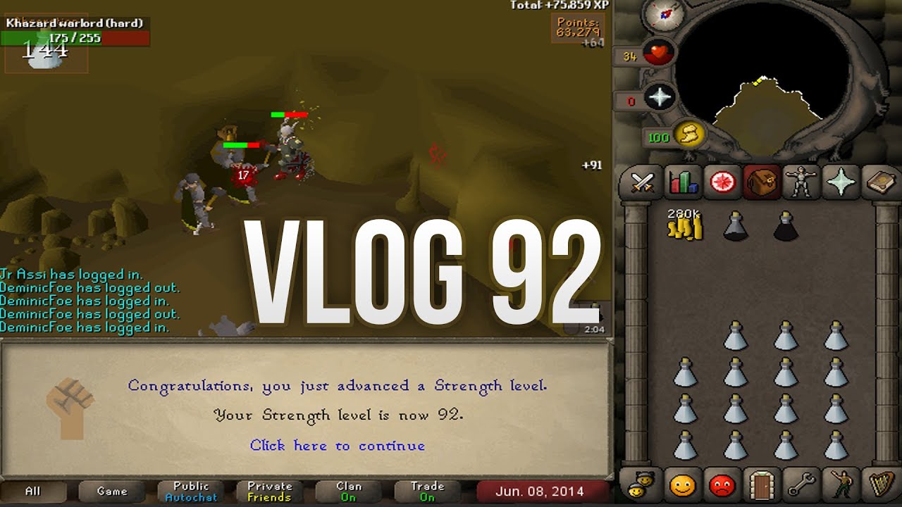 Runescape Vlog #92 wtb 99 str pls - YouTube