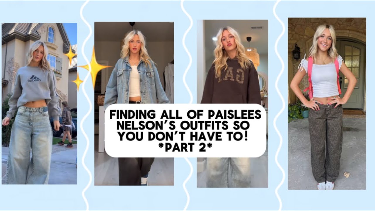 All of Paislee Nelson’s outfits & Where they’re from! *PART 2* - YouTube