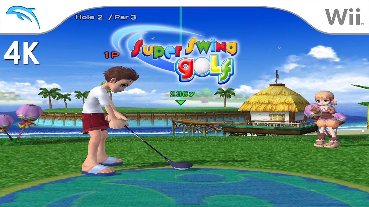 Super Swing Golf (4K / 2160p) | Dolphin Emulator 5.0-21261 | Nintendo Wii - YouTube