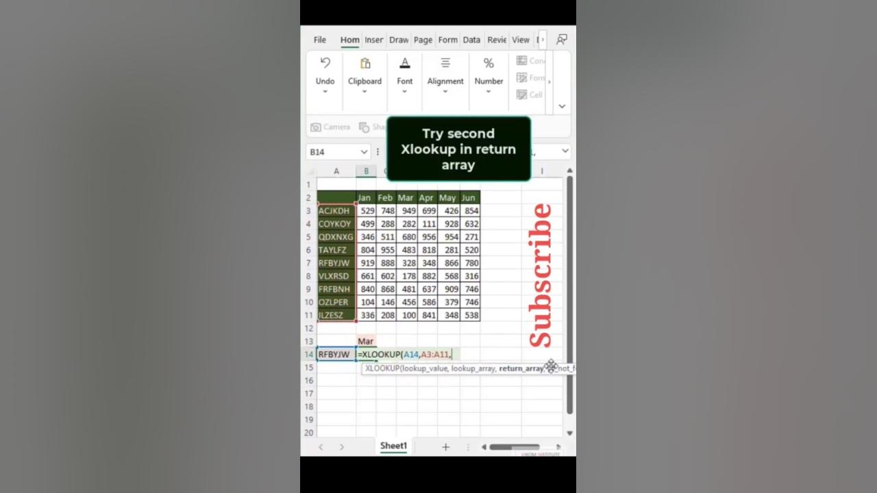 Xlookup Return Array Shorts Videos In Excelshorts Excel Youtube