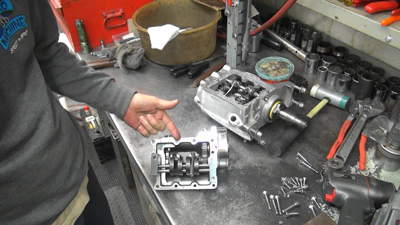 #121 1970-84 4-speed revtech shovelhead transmission rebuild 74" 80 ...