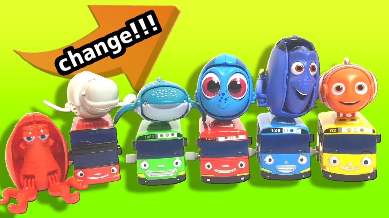 【Eggs Transformation】disney pixar toys Dory Nemo Hank Destiny Baily ...
