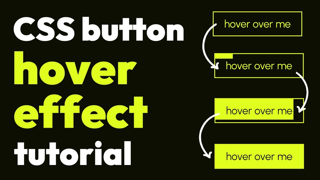 CSS Button Hover Effects Tutorial - Style 3 - YouTube