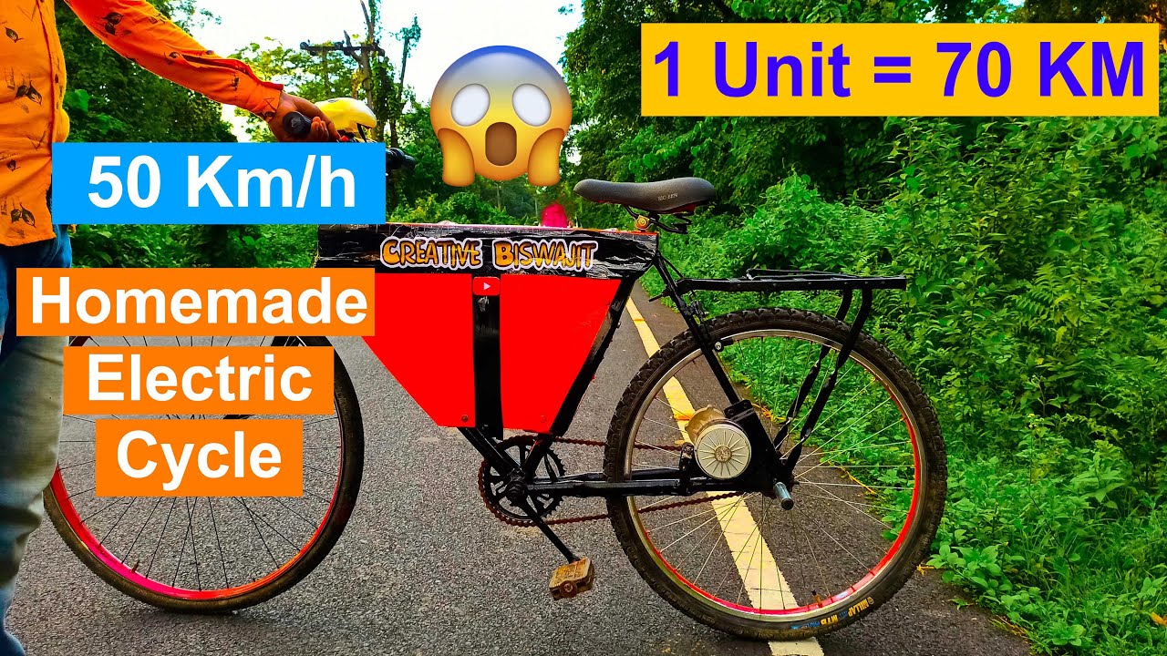 how to make electric cycle at home easy - make high speed electric bike ...