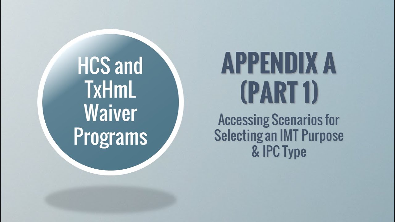 Appendix A (Part 1): Accessing Scenarios for Selecting an IMT Purpose ...