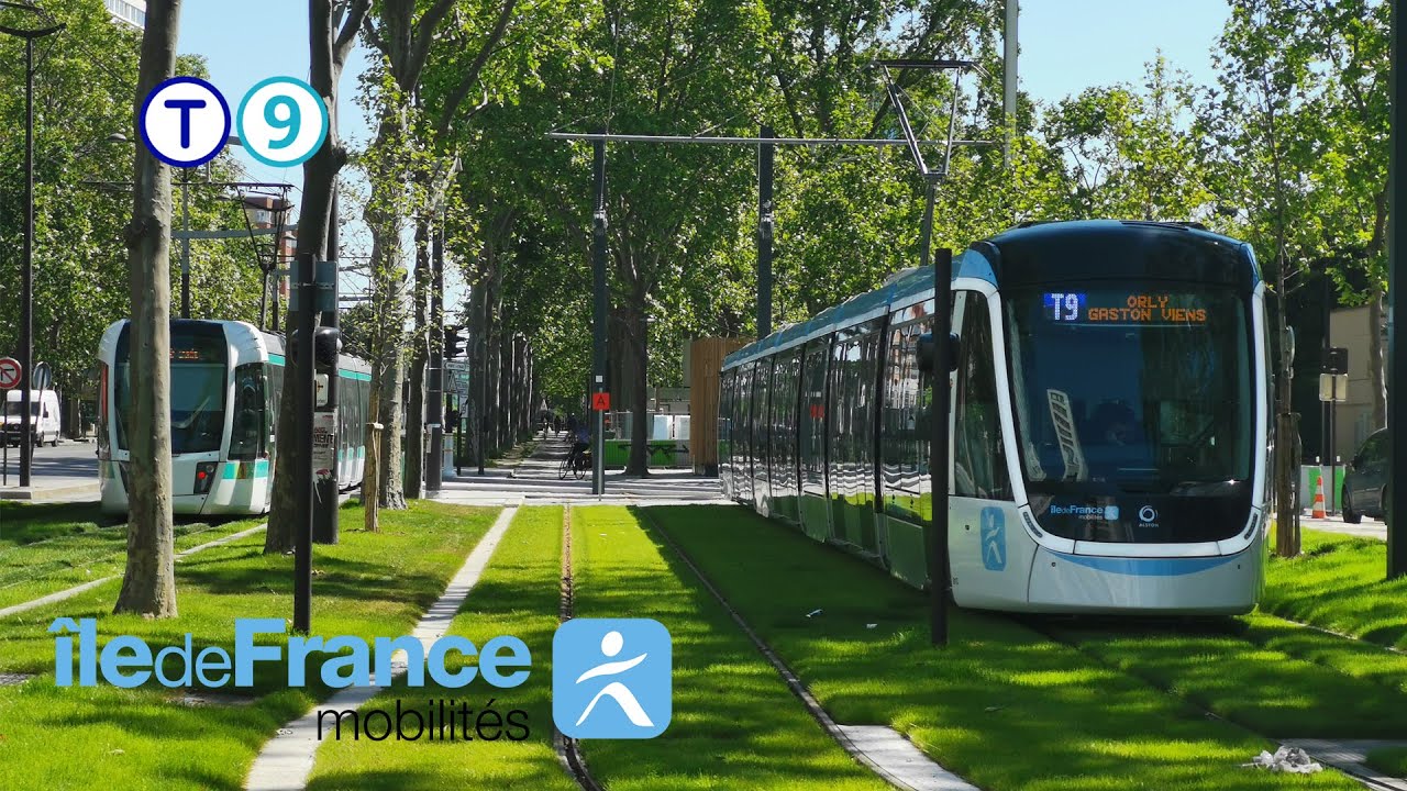 [Tram Cab Ride] Ligne 9 du tramway d'Île-de-France / Porte de Choisy ...