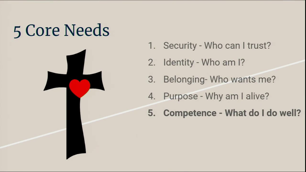 Spiritual Core Need 5: Competence - YouTube