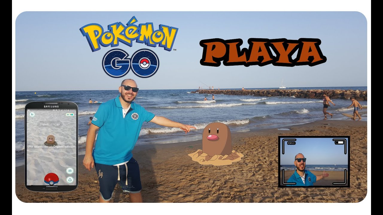 ATRAPANDO POKEMON EN LA PLAYA / ALBORAYA VALENCIA / POKEMON GO - YouTube