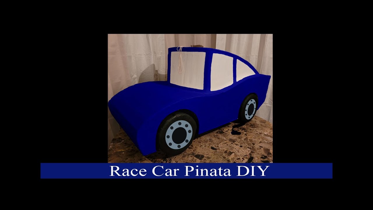 Race Car Pinata - Car Pinata - How to make a pinata - YouTube