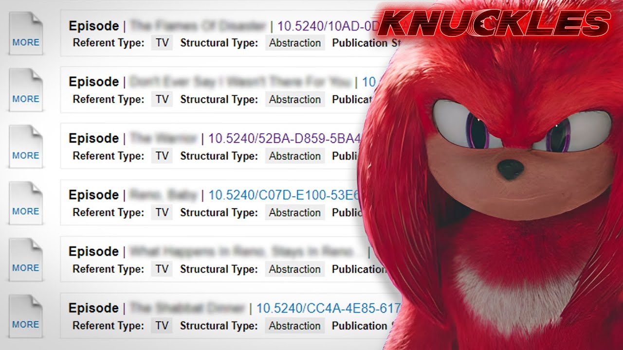 EVERY Knuckles EPISODE TITLE LEAKED!! [Sonic '06 Reference?!] - YouTube