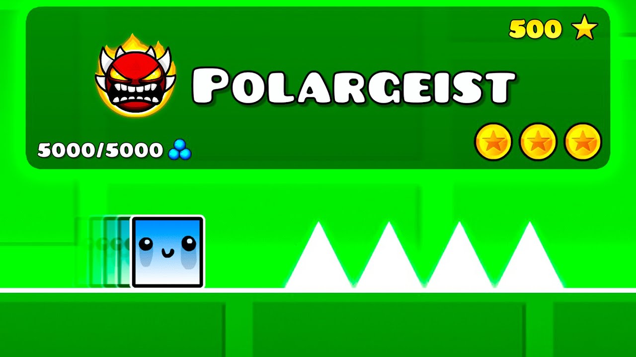 Усложняю Polargeist до экстрим демона в Geometry Dash - YouTube