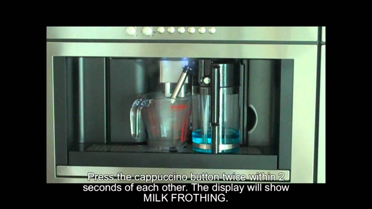 ATAG cleansing milk container coffee machine - YouTube