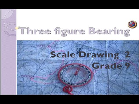 Scale Drawing 2- Three figure Bearing - YouTube