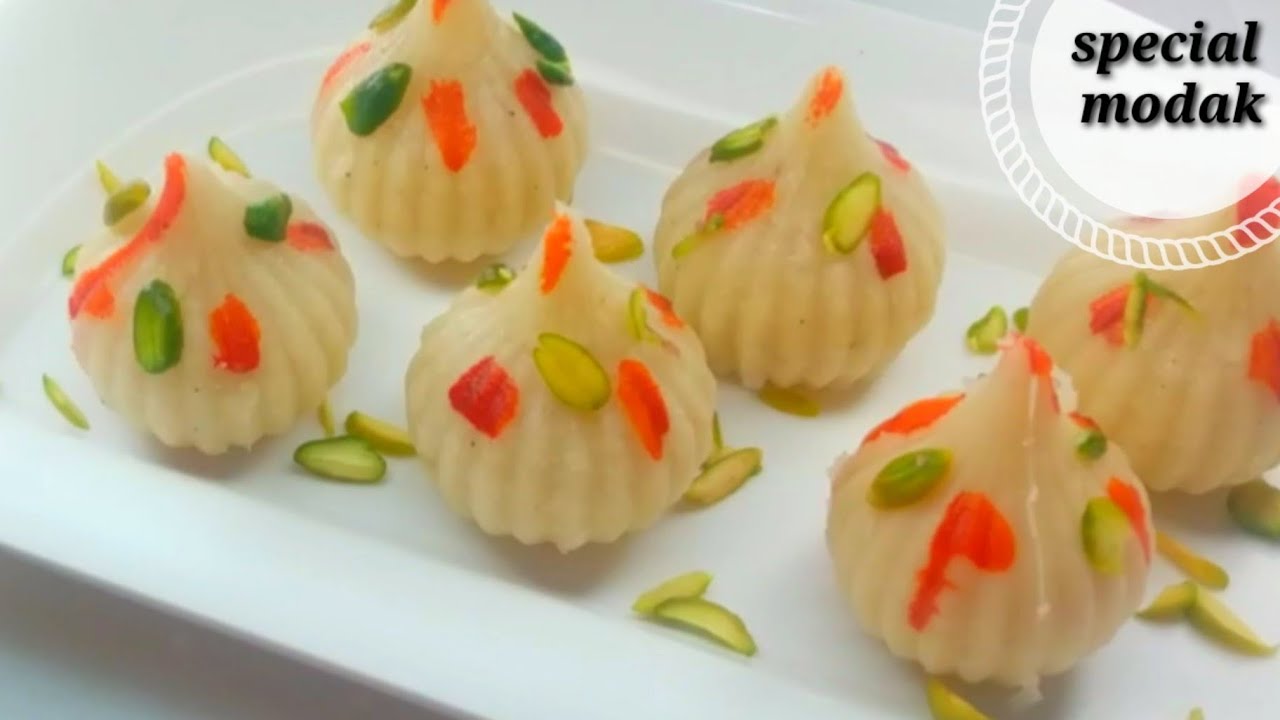 Instant modak recipe/rice flour modak /special modak recipe/स्पेशल मोदक ...