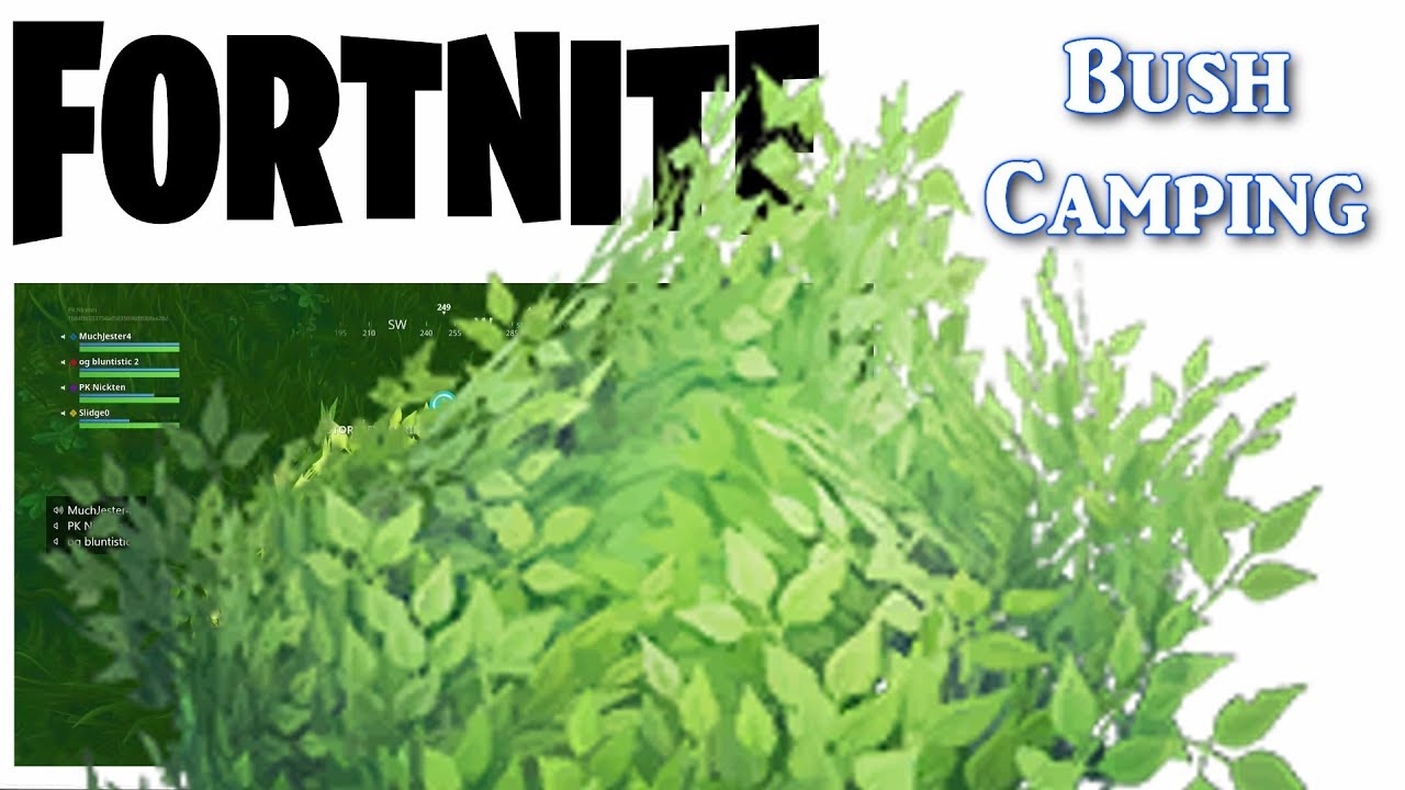 Fortnite Battle Royale - Bush Camping Challenge - YouTube