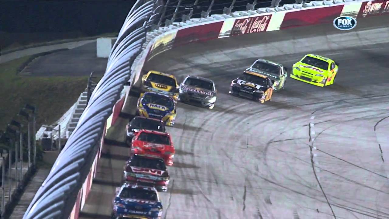 2011 R#10 Darlington 07 Brian Vickers & David Ragan crash - YouTube