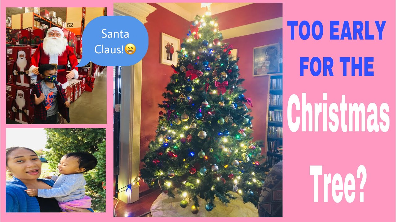 PUTTING UP THE CHRISTMAS TREE HOME DEPOT gillianfevlog YouTube putting-up-the-christmas-tree-home-depot-gillianfevlog-youtube