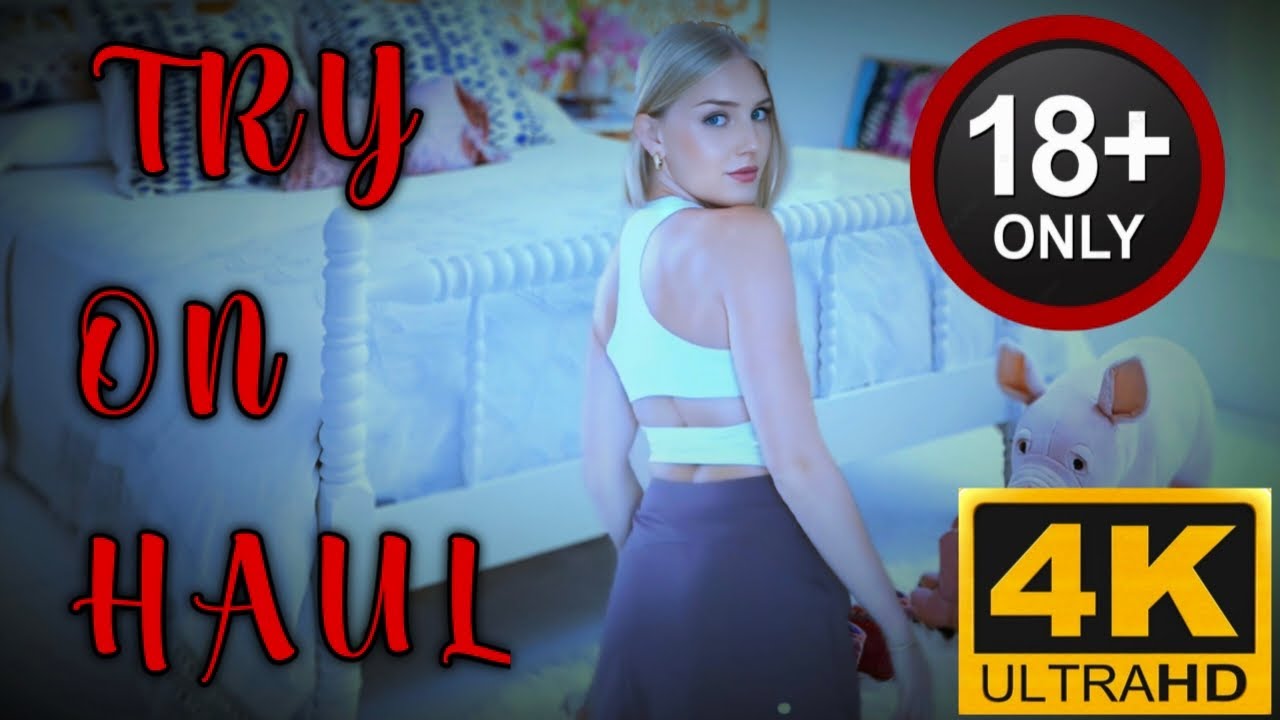 4K Transparent White Top & Pencil Skirt Try-On Haul | Semi-Sheer Dress ...