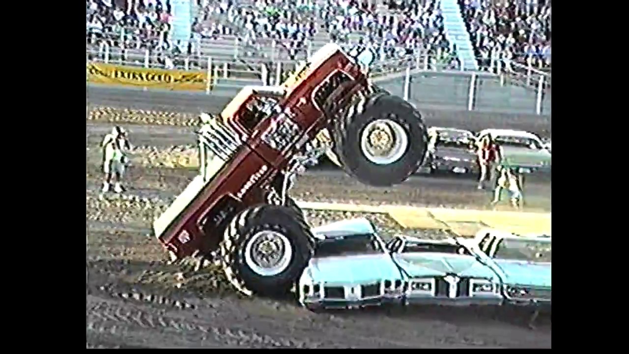 1990 MONSTER TRUCK MADNESS! Samson Eliminator 4 Wheel Crazy, am/pm Boss ...