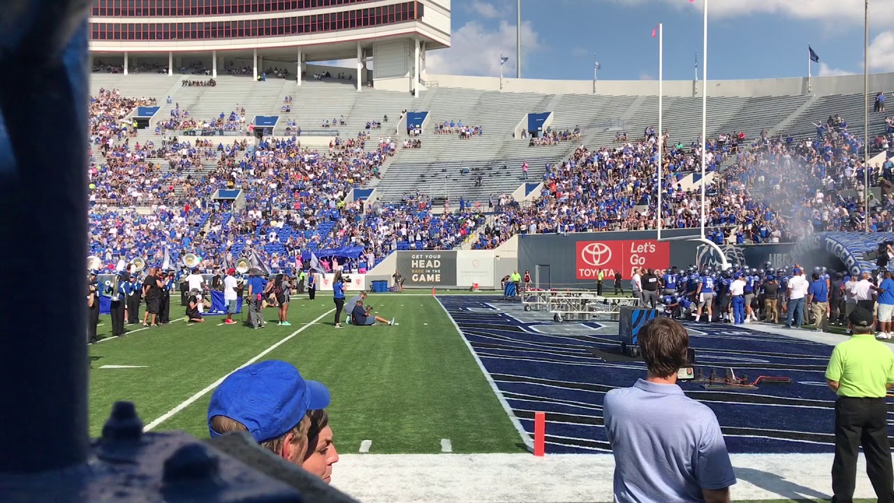 Memphis Tigers Football - Team Entrance (Pyro-Day/Night) - YouTube