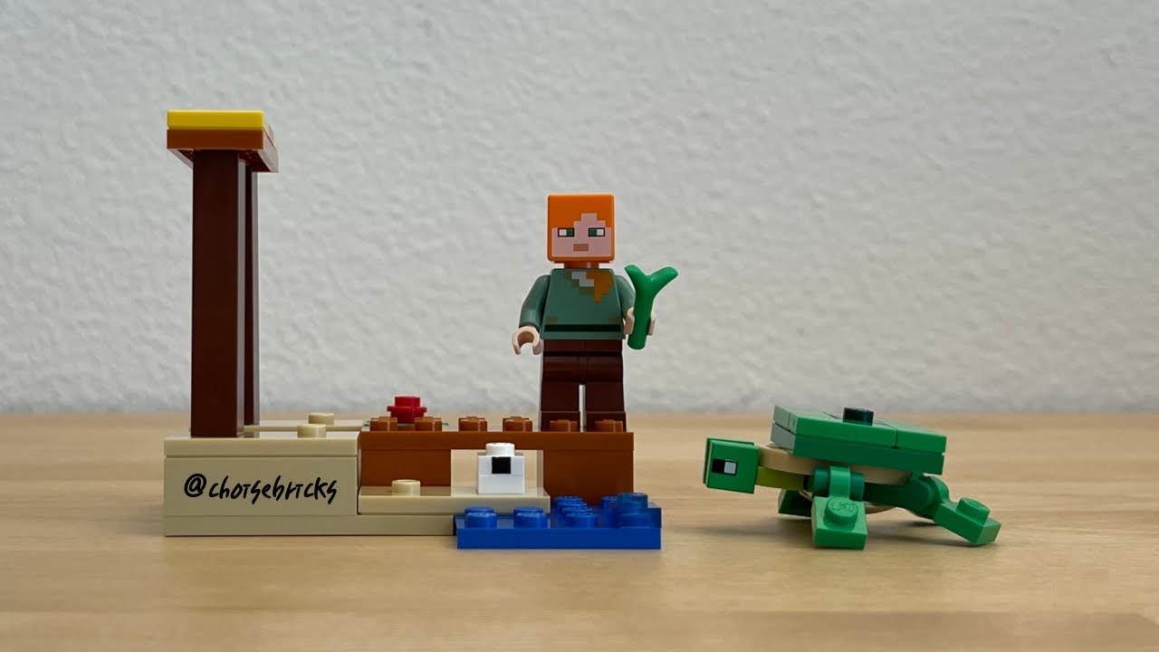 LEGO Minecraft 30432 The Turtle Beach - YouTube