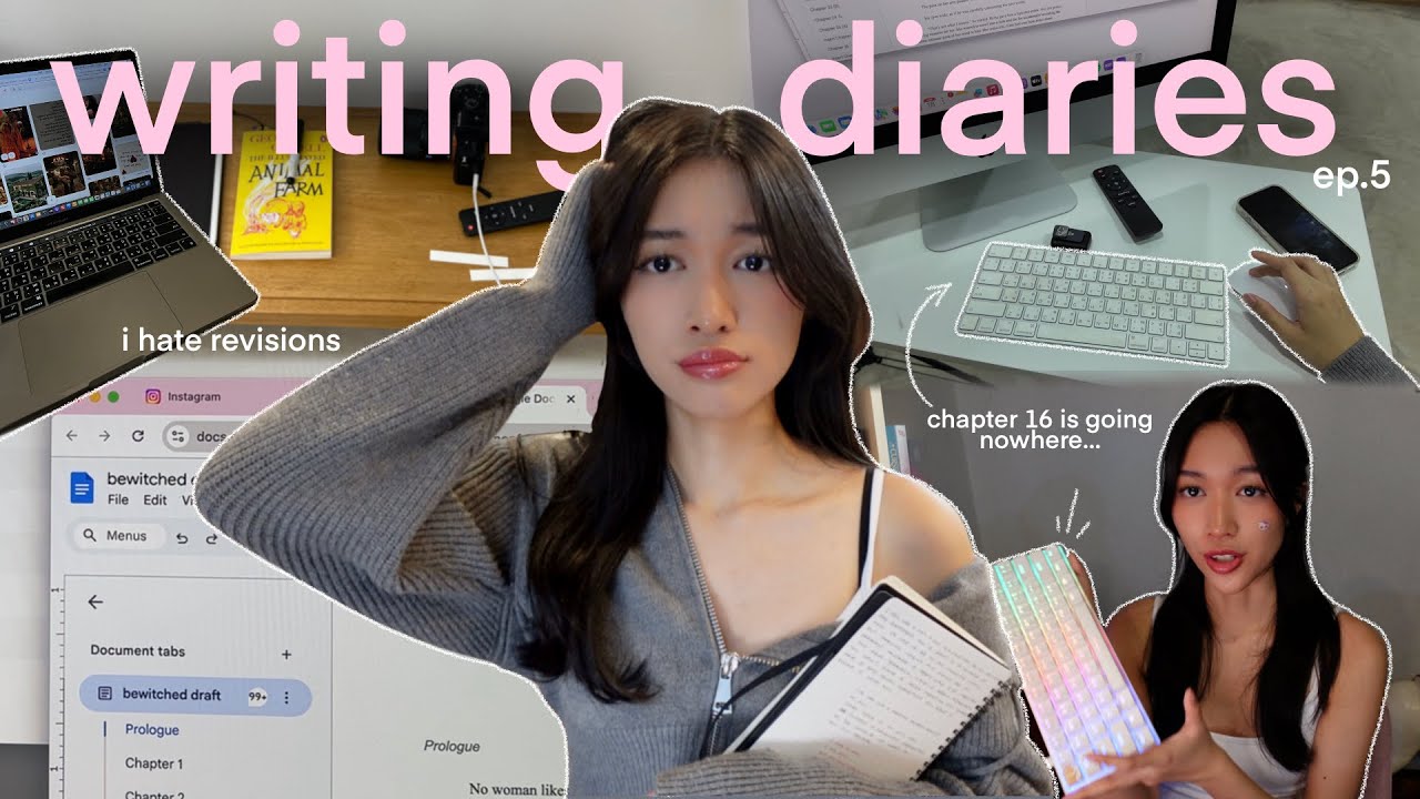 crashing out over revisions...😭 | writing vlog, nanowrimo day 5 - YouTube