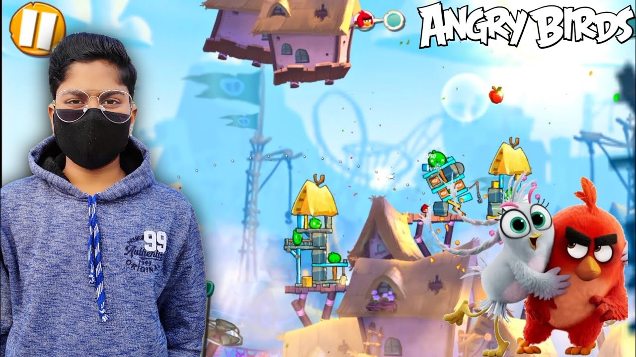 Angry Birds 2 | Blue Destroyed 1,000 Pieces Of Ice Blocks ? - YouTube